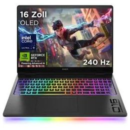 HP Gaming-Notebook "Omen Max 16-ah0099ng", schwarz, 64 GB RAM 2.000 GB SSD, Core Ultra 9, Windows11Home, Notebooks