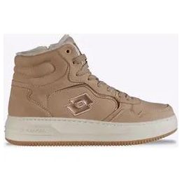 Sneakerboots Lotto, Damen, Gr. 39, beige, sanftes weiß, Synthetik, Textil, Schuhe, Winterschuhe, Schnürboots, Sneaker, gefüttert