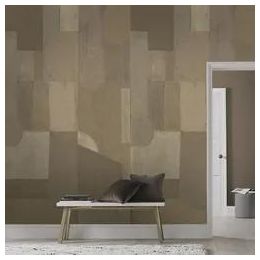 Fototapete Art for the home "Grafik Geo", braun, H:2,8m L:2,8m, Vlies, Tapeten, Design Tapeten