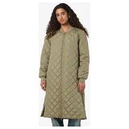 Steppmantel Noisy may "NMGILLY QUILTED COAT FWD NOOS", Damen, Gr. S (36), mermaid, Steppware, Obermaterial: 100% Polyester, unifarben, knieumspielend, Rippbündchen, Mäntel
