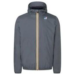 Arbeitsjacke K-way "K-way Funktionsjacke LE VRAI 4.0 CLAUDE WARM", Herren, Gr. XXL, grau shadow dk, Obermaterial: 100% Nylon, Füllung: 100% Polyester, Jacken