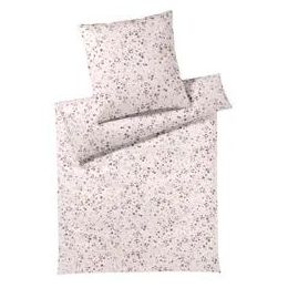 Bettwäsche Elegante "Pretty", rouge, B/L: 155cm x 220cm, 1 Stk., 1 Stk., Interlock-Jersey, B/L: 80cm x 80cm, 2 Stk., Interlock-Jersey, Obermaterial: 100% Baumwolle, Bettwäsche, angenehmes Hautgefühl