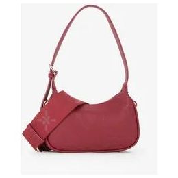 Hobo Valentino BAGS "SAMBA RE", Damen, Gr. B/H/T: 21cm x 12cm x 7cm, rosso scuro, Lederimitat, Taschen, Henkeltasche Schultertasche