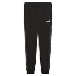 Sporthose Puma "Essentials Camo Jogginghose Herren", Herren, Gr. S, Normalgrößen, schwarz, 66% Baumwolle, 34% Polyester, tarnfarben, regular fit, Hosen