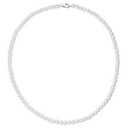 Silberkette Smart Jewel "mit Edelsteinen oder Perlen, Silber 925", wei&szlig;, Halsketten, Damen, 45cm, Silber 925 (Sterlingsilber), Silberkette