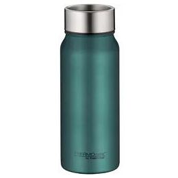 Thermobecher THERMOCAFÉ "TC DRINKING MUG, absolut dicht, spülmaschinenfest", moss grün mat, B:7,5cm H:21cm Ø:7,5cm, Edelstahl, Kunststoff, Silikon, Trinkgefäße, 0,5l, 9h heiß & 20h kalt, zerlegbares Push Button Lid
