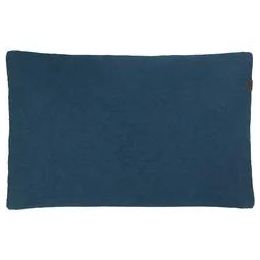 Schöner Wohnen Kissenhülle "Solo", blau (navy), B:38cm L:58cm, Baumwolle, Bezug: 54% Polyester, 46% Baumwolle, SCHÖNER WOHNEN-KOLLEKTION, Kissenbezüge, 38x58 cm