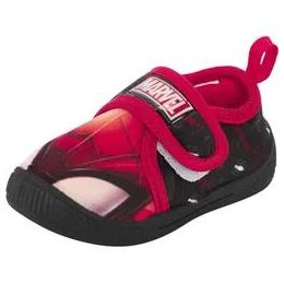 Hausschuh Disney "SPIDERMAN", Kinder, Gr. 27, schwarz, Textil, Schuhe, super weiche, flexible Sohle