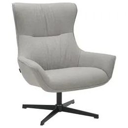 Ohrensessel Inosign "FORNEY, Relax-Sessel, TV-Sessel, Lounge-Sessel", grau (hellgrau), B:86cm H:103cm T:82cm, Metallgestell, Holzrahmen, Komfortschaum, Bezug, Sessel, 360 drehbar