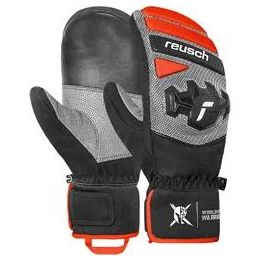 F&auml;ustlinge Reusch "Worldcup Warrior R-TEX XT Mitten", Damen, Gr. 9, grau, mehrfarbig, 92% Polyester, 8% Ziegenleder, mehrfarbig, Handschuhe F&auml;ustlinge, mit wasserdichter, atmungsaktiver Funktion