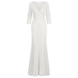 Kraimod Abendkleid Damen Gr&ouml;&szlig;e 34 offwhite Winterkleid