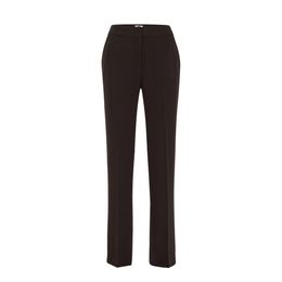 WE Fashion B&uuml;gelfaltenhose Damen Gr&ouml;&szlig;e 44 dunkelbraun