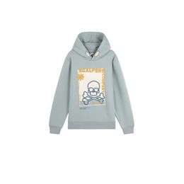 Scalpers Scstrokehoodie Kids ' ' M&auml;dchen Gr&ouml;&szlig;e 116 beige / hellblau / ocker
