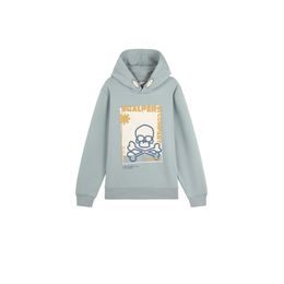 Scalpers Scstrokehoodie Kids ' ' M&auml;dchen Gr&ouml;&szlig;e 170/176 beige / hellblau / ocker