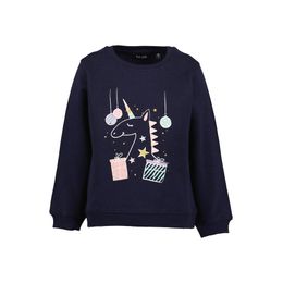 Blue Seven Sweatshirt M&auml;dchen Gr&ouml;&szlig;e 110 marine / mint / rosa / wei&szlig;