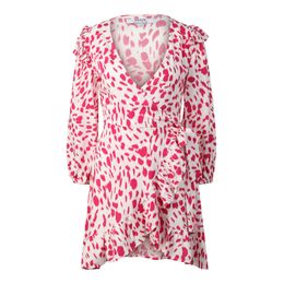 Dorothy Perkins Petite Kleid Damen Gr&ouml;&szlig;e 42 dunkelpink / wei&szlig; Sommerkleid