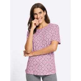 Heine Damen Print-Shirt, Natur, Gr. 40, T-Shirts, Material: Baumwolle