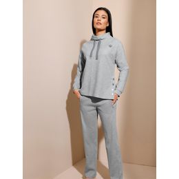 Hajo Damen Hausanzug, grau-meliert, Größe 36/38