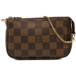 Louis Vuitton Crossbody Bags - Damier Ebene Mini Pochette Accessoires - Gr. unisize - in Braun - f&uuml;r Damen