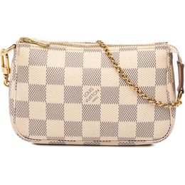 Louis Vuitton Crossbody Bags - Damier Azur Mini Pochette Accessoires - Gr. unisize - in Wei&szlig; - f&uuml;r Damen