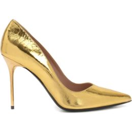 Balmain Hohe Schuhe - Balmain Leather Pumps - Gr. 37,5 (EU) - in Gold - f&uuml;r Damen