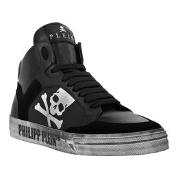 Philipp Plein Low-Top Sneaker - High-Top Turnschuhe Retrokickz - Gr. 37 (EU) - in Schwarz - f&uuml;r Damen