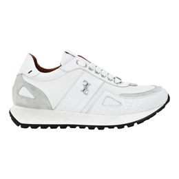 BILLIONAIRE Low-Top Sneaker - L&auml;ufer &Amp Crocco Gepr&auml;gt - Gr. 43 (EU) - in Wei&szlig; - f&uuml;r Damen