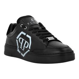 Philipp Plein Low-Top Sneaker - Lo-Top Turnschuhe Hexagon - Gr. 46 (EU) - in Schwarz - f&uuml;r Damen