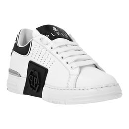 Philipp Plein Low-Top Sneaker - Lo-Top Turnschuhe Hexagon - Gr. 36 (EU) - in Wei&szlig; - f&uuml;r Damen