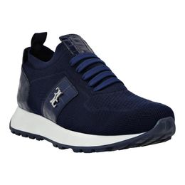 BILLIONAIRE Low-Top Sneaker - Low-Top Turnschuhe Crocco Print - Gr. 45 (EU) - in Schwarz - f&uuml;r Damen
