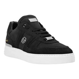 Philipp Plein Low-Top Sneaker - Lo-Top Turnschuhe Cocco Crocco Gepr&auml;gt - Gr. 42 (EU) - in Schwarz - f&uuml;r Damen