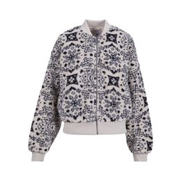 Karl Kani Jacke 'KW233-050-1' Damen Gr&ouml;&szlig;e M creme / schwarz Sommerjacke