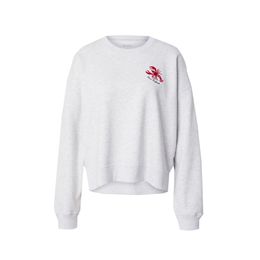 Hollister Sweatshirt Damen Gr&ouml;&szlig;e XL graumeliert / rot / schwarz