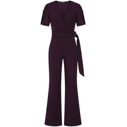 HotSquash Jumpsuit Damen Gr&ouml;&szlig;e XL aubergine / schwarz
