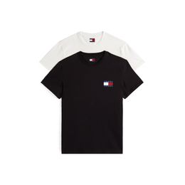 Tommy Jeans T-Shirt 'ESS' Herren Gr&ouml;&szlig;e XXL navy / cranberry / schwarz / wei&szlig;