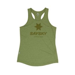Saysky Logo Combat Singlet Bekleidung Damen grün