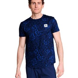 Saysky Flower Combat T-Shirt Bekleidung Herren blau