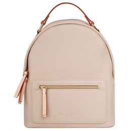Cityrucksack Bugatti "ELLA", Gr. B/H/T: 28cm x 23cm x 9cm, onesize, beige, Kunstfaser, unifarben, Rucksäcke