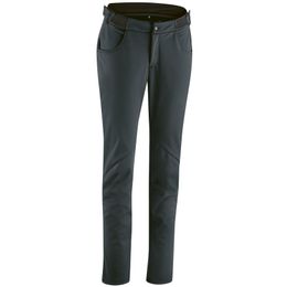 Fahrradhose Gonso "FLORALETT 2", Damen, Gr. 36, Normalgrößen, grau (anthrazit), 100% Polyester, Hosen, Maximaler Komfort durch angeraute Innenseite