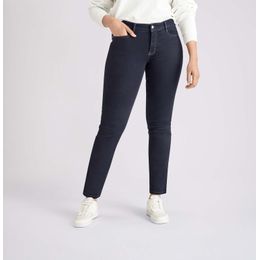 Stretch-Jeans MAC "Dream", Damen, Gr. 34, Länge 28, blau (schwarz rinsewash28), Denim/Jeans, Obermaterial: 65% Baumwolle, 31% Polyester, 4% Elasthan, eng normal, Jeans, mit Stretch für den perfekten Sitz