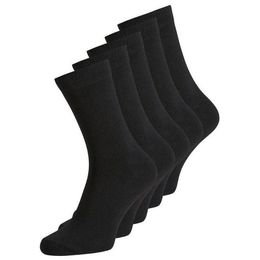 Jack & Jones Basicsocken JACK & JONES "JACJENS SOCK 5 PACK NOOS", Herren, schwarz, Baumwollmischung, uni, Socken