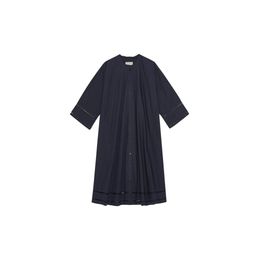 Shirtkleid MOSHI MOSHI MIND "moshi moshi mind Shirt dress lively", Damen, Gr. S/M, schwarz navy, Obermaterial: 100% Baumwolle, Kleider