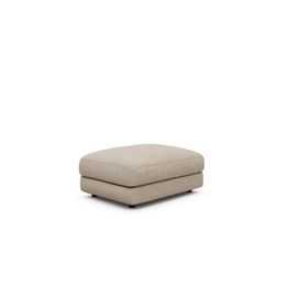 Hocker TENKSOM "Vivole, Fu&szlig;ablage, Pouff, mit Federkern", beige (natur), B:98cm H:38cm T:70cm, Hocker, Polsterhocker, perfekte Erg&auml;nzung zu Sofa VIVOLE