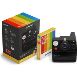 Polaroid Sofortbildkamera "Now+ Gen 3 + Farbfilm-Paket (8 Fotos)", schwarz, B:15,02cm H:11,22cm T:9,6cm, Fotokameras