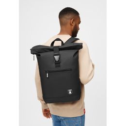 Rucksack Derbe "Ruck", Gr. onesize, schwarz, Obermaterial: 80% Polyurethan, 20% Polyester; Futter: 80% Polyurethan, 20% Polyester, Rucksäcke, Verstellbare Gurte, Rolltop mit Reißverschluss