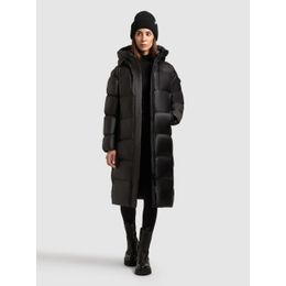 Steppmantel Khujo "COULIN SHINY", Damen, Gr. XL, schwarz, 100% Polyester, unifarben, eingesetzt elastischer Bund mit Windstopper, Mäntel