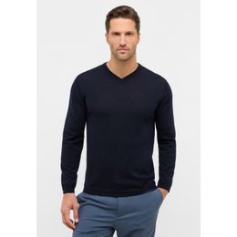 Strickpullover Eterna, Herren, Gr. M, navy, 100% Wolle (Merino), lässig geschnitten, Pullover