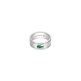 Fingerring Lacoste "ARTHOR" Gr. 62, edelstahlfarben, grün, Fingerringe, Damen, 62, Edelstahl