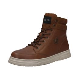Bugatti Herren Winterboots, Gr. 45cognac, Leder, Schuhe, Schn&uuml;rboots, Stiefelette, Freizeitstiefel mit Warmfutter
