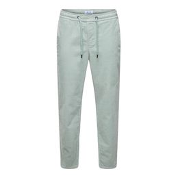 Only & Sons Cordhose ONLY & SONS "ONSLINUS TAP CORDUROY 0185 PANT NOOS", Herren, Gr. L, N-Gr, grau (limestone), Cord, Obermaterial: 98% Baumwolle, 2% Elasthan, unifarben, regular fit normal, Hosen